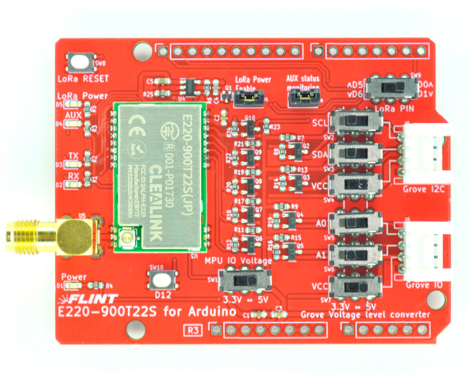 FLINT LoRa無線シールド(E220-900T22S for Arduino) | FLINT. works