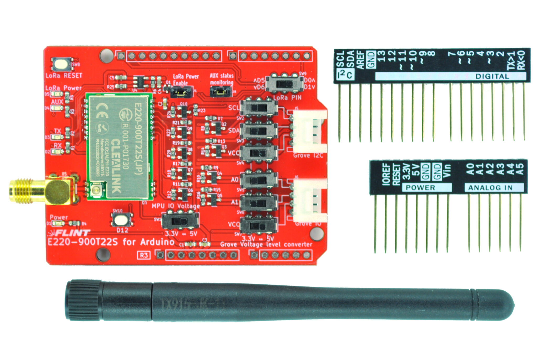 FLINT LoRa無線シールド(E220-900T22S for Arduino) | FLINT. works